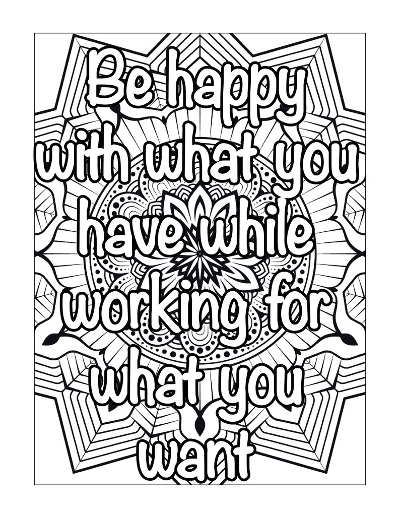 15 Adult Inspirational Mandala Coloring Pages for Stress Relief ...
