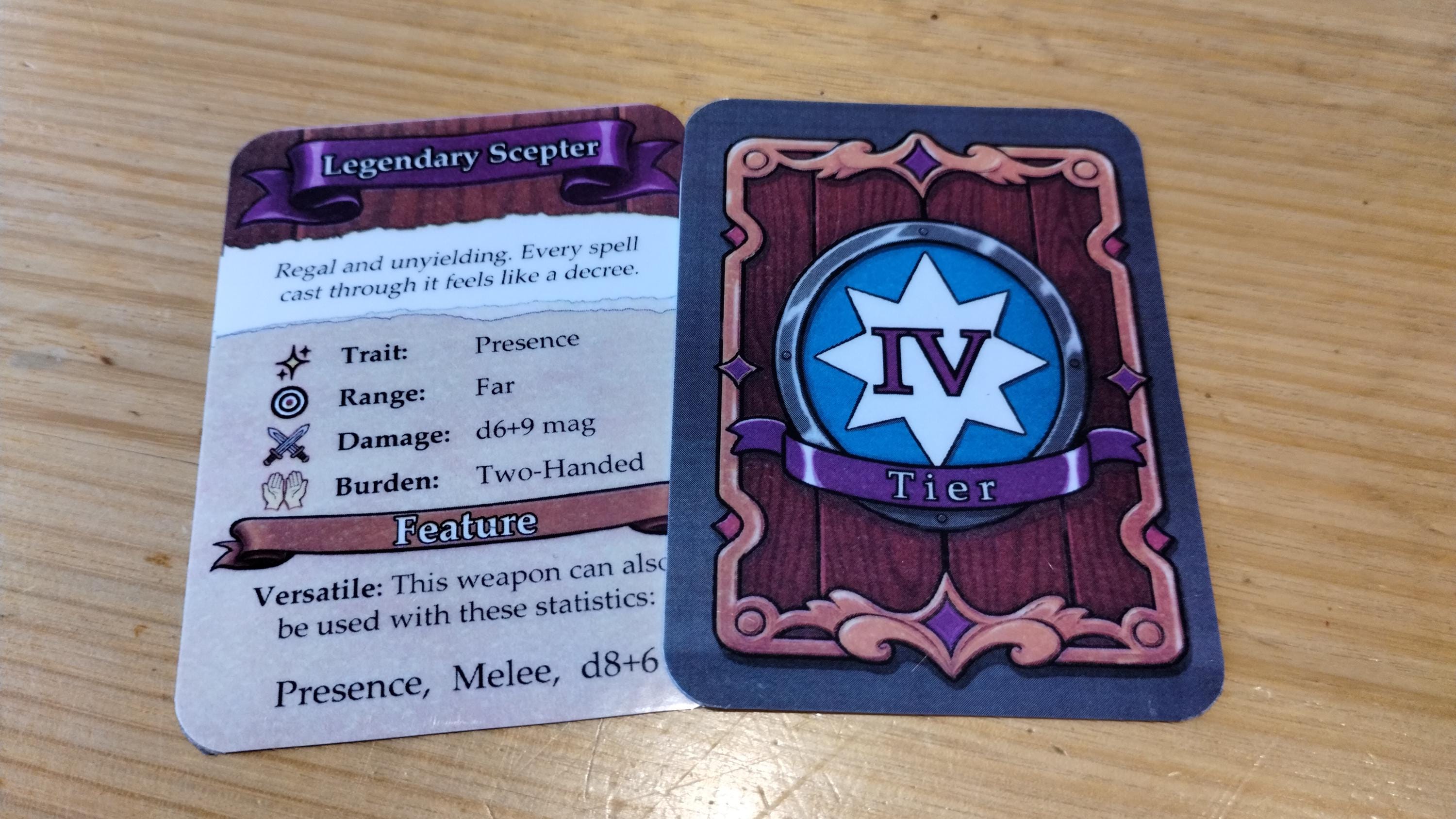 Daggerheart Weapon Cards, Tier 1, Tier 2, Tier 3 and Tier 4 for ...