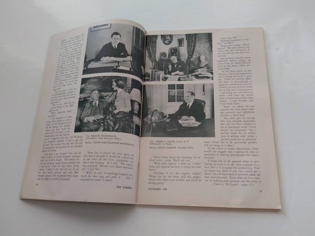 The Camera Magazine November 1943 Vintage Antique Like New - Etsy