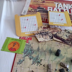 Tank Battle Game 1975 Vintage Antique by Milton Bradley Age 8 to Adult ...