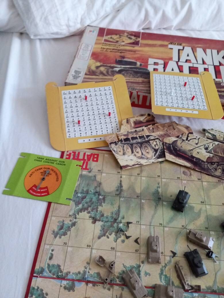 Tank Battle Game 1975 Vintage Antique by Milton Bradley Age 8 to Adult ...