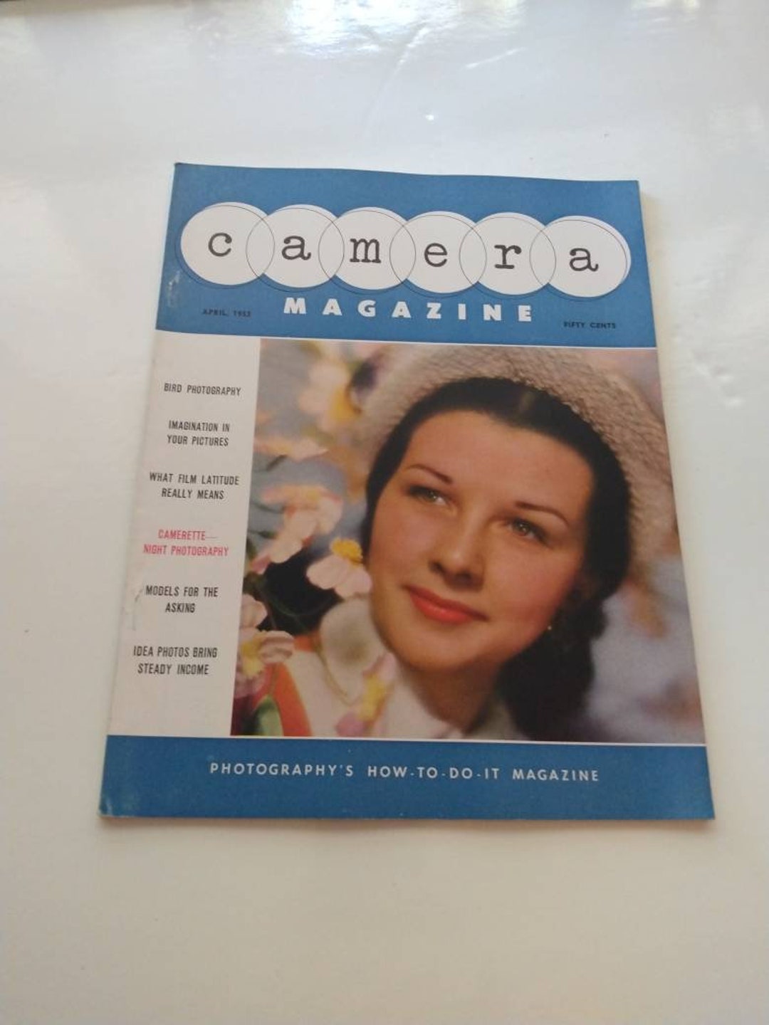 Camera Magazine April 1953 Vintage Antique How-to DIY Photography Guide ...