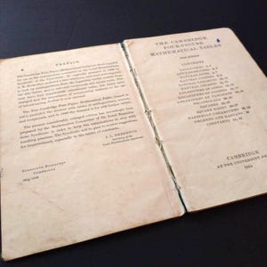 The Cambridge Four-figure Mathematical Tables Student Book Library ...