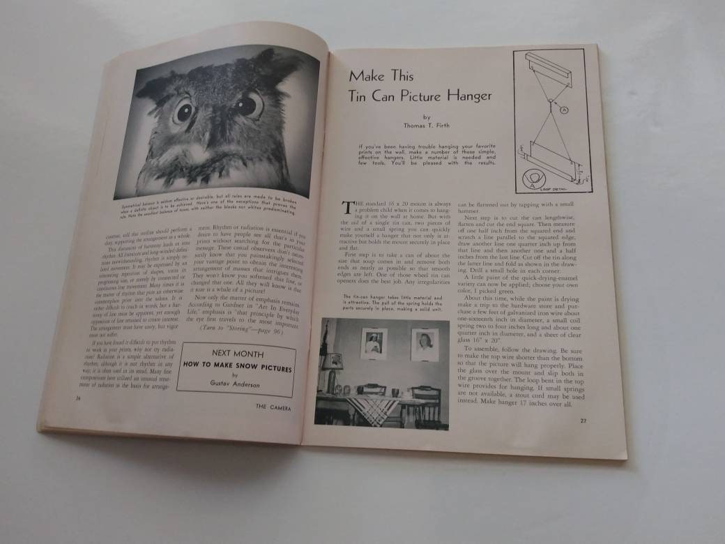 The Camera Magazine November 1943 Vintage Antique Like New - Etsy