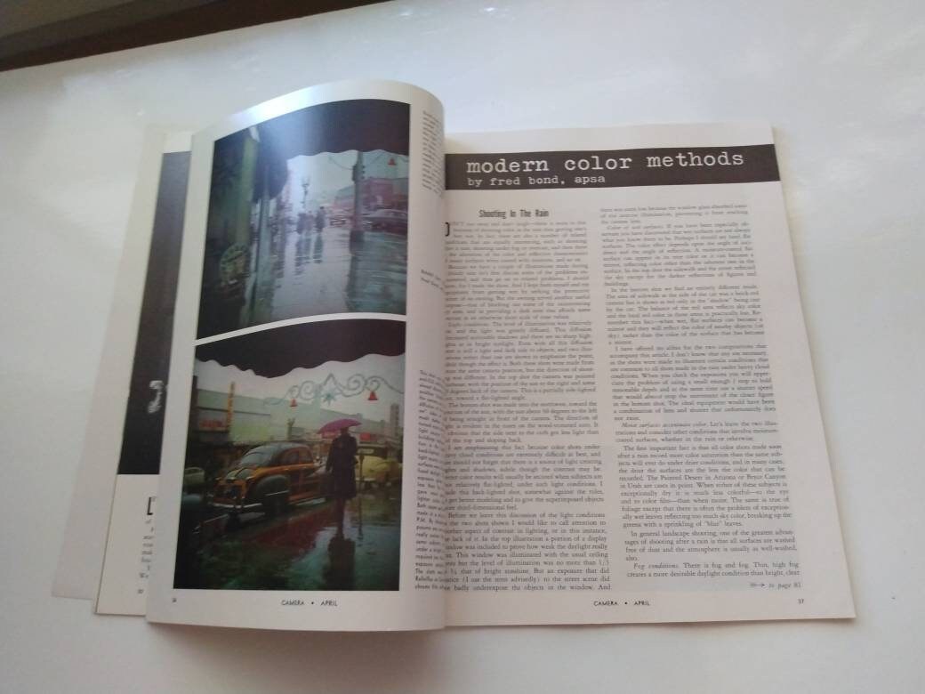 Camera Magazine April 1953 Vintage Antique How-to DIY - Etsy