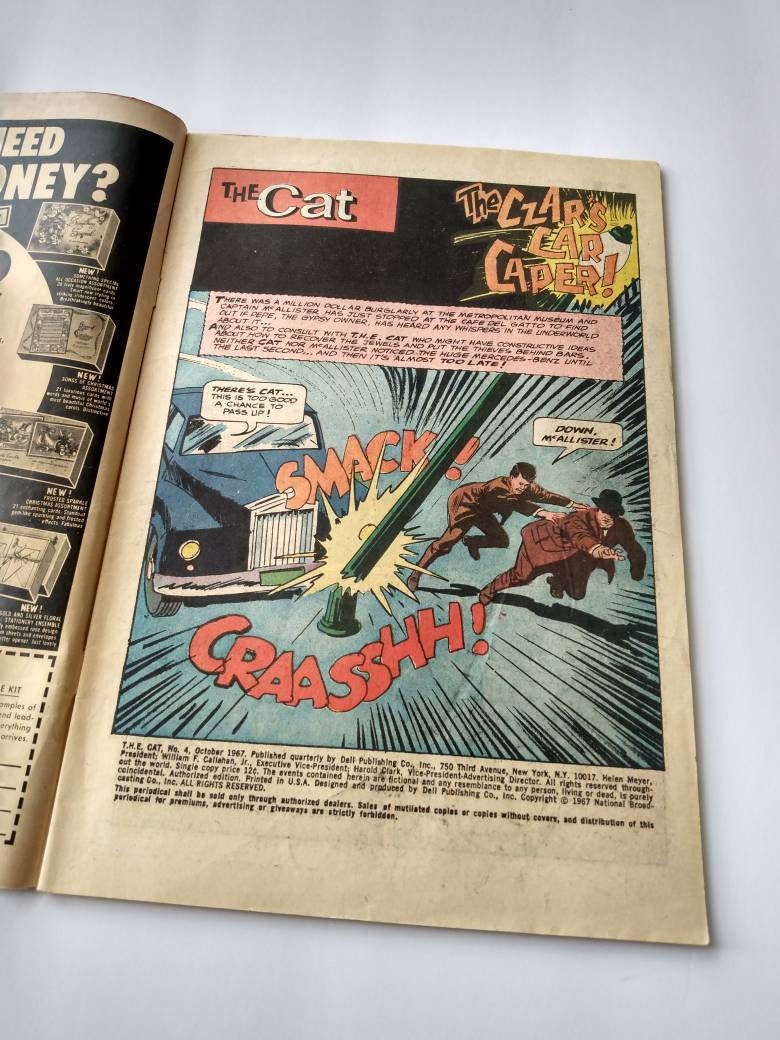 T.H.E. Cat 4 October 1967 Dell Jack Sparling Tv Show Cat - Etsy