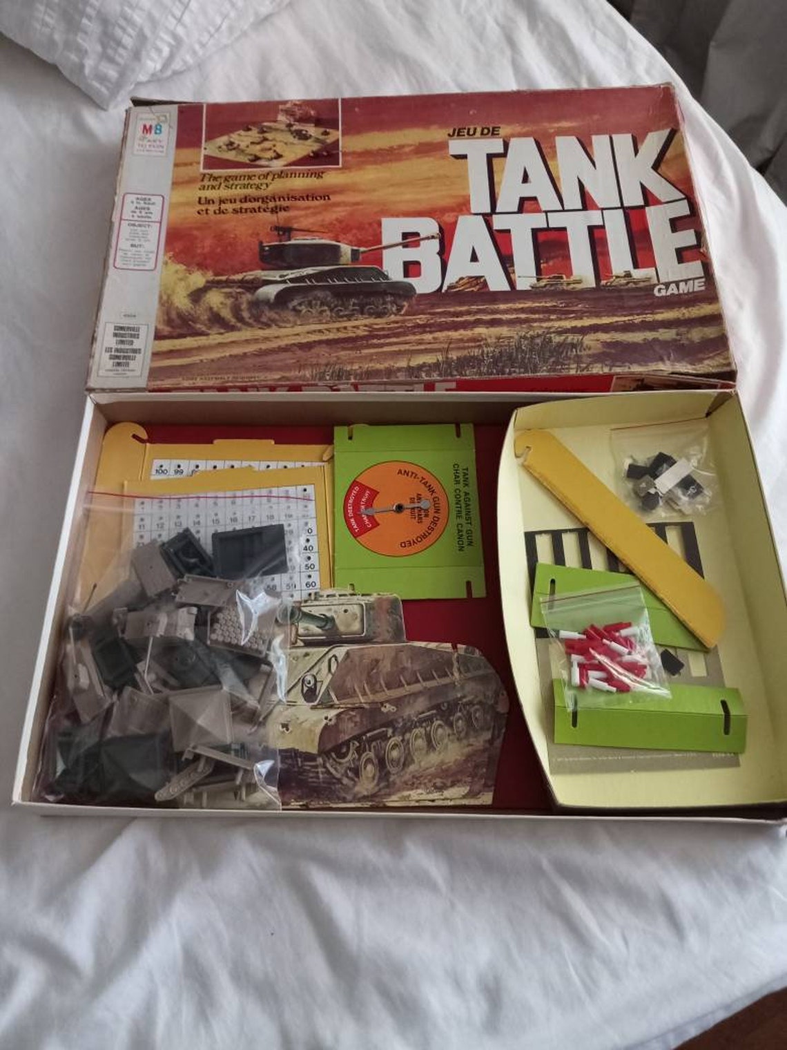 Tank Battle Game 1975 Vintage Antique by Milton Bradley Age 8 to Adult ...