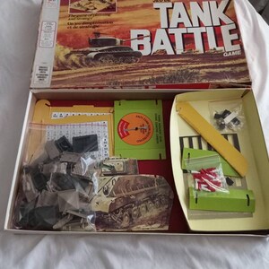 Tank Battle Game 1975 Vintage Antique by Milton Bradley Age 8 to Adult ...