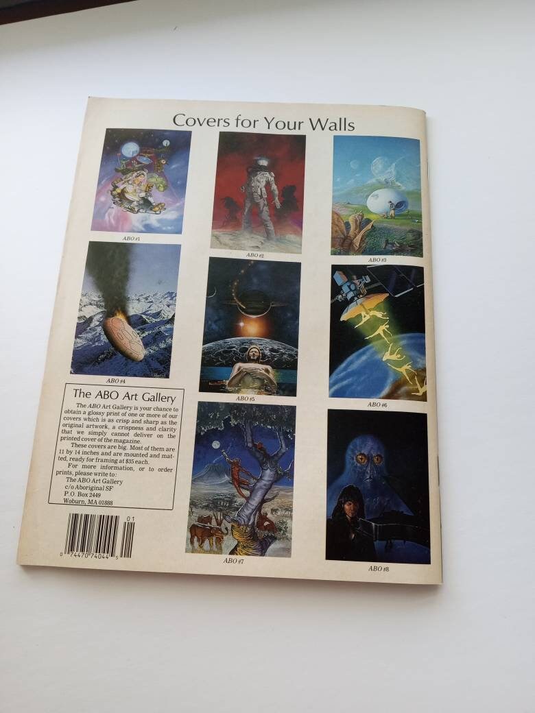Aboriginal Science Fiction Magazine January February 1988 - Etsy
