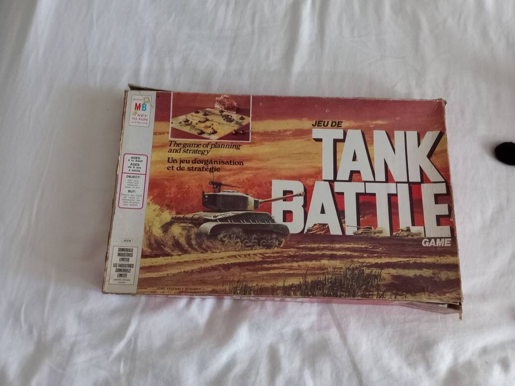 Tank Battle Game 1975 Vintage Antique by Milton Bradley Age 8 to Adult ...