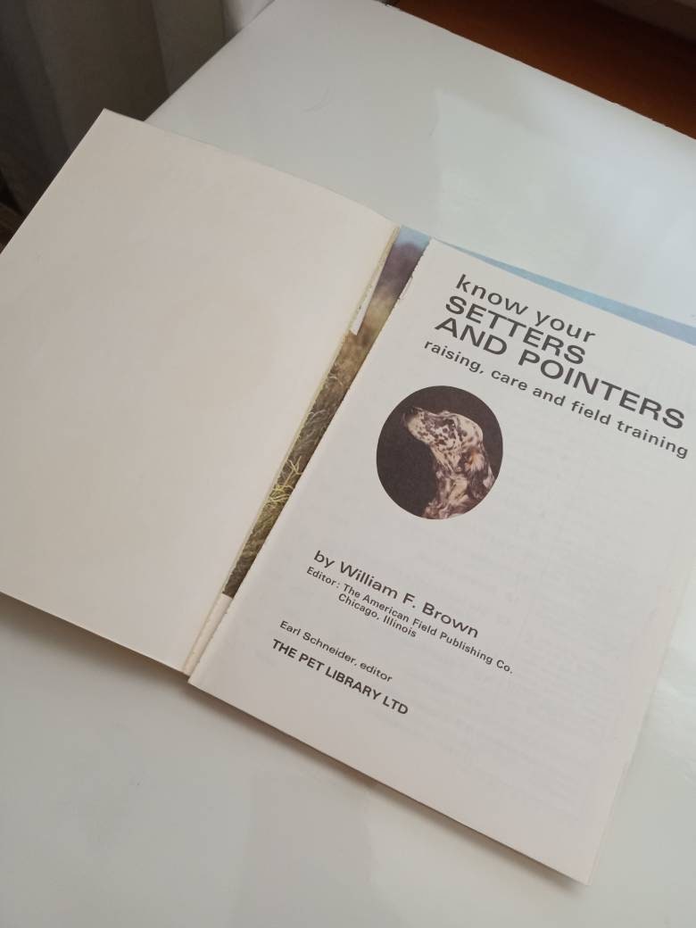 Know Your Setters and Pointers Book Library Vintage Antique - Etsy