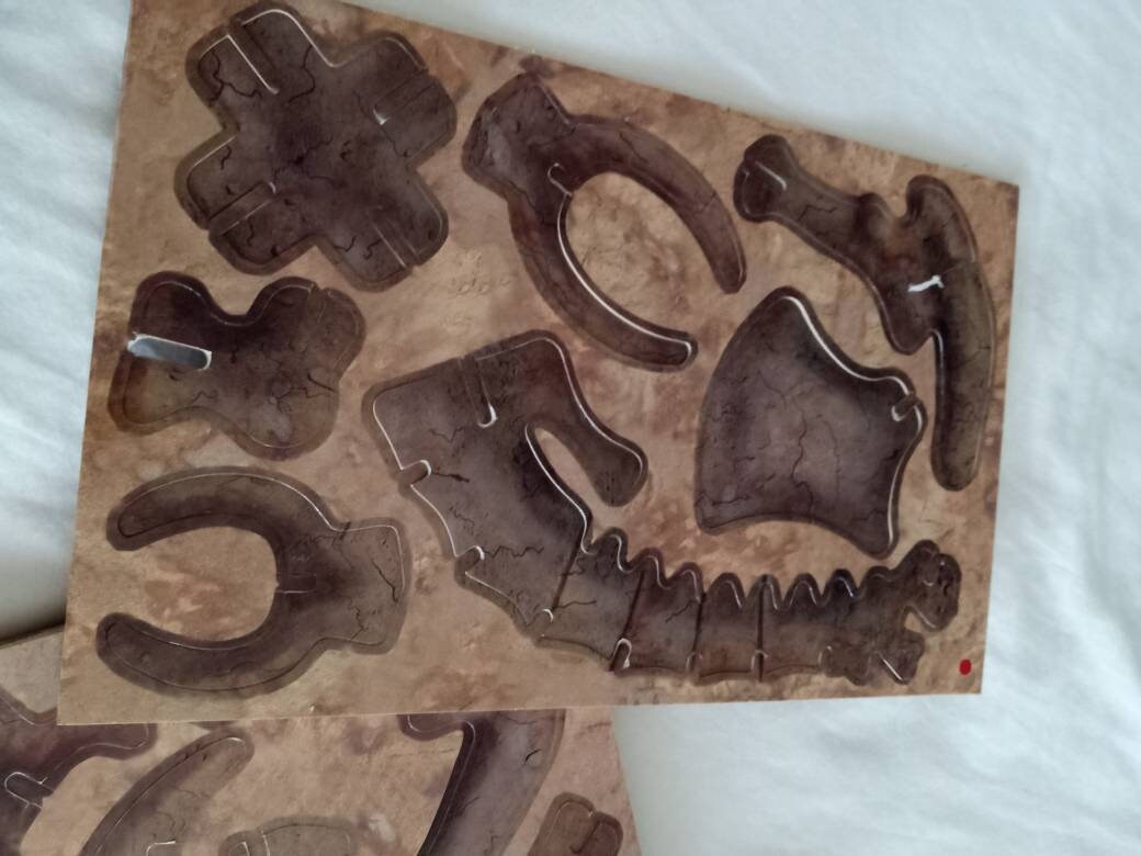 Prehistoric Planet Dinosaur Fossils Stegosaurus Wood Puzzel 3D - Etsy