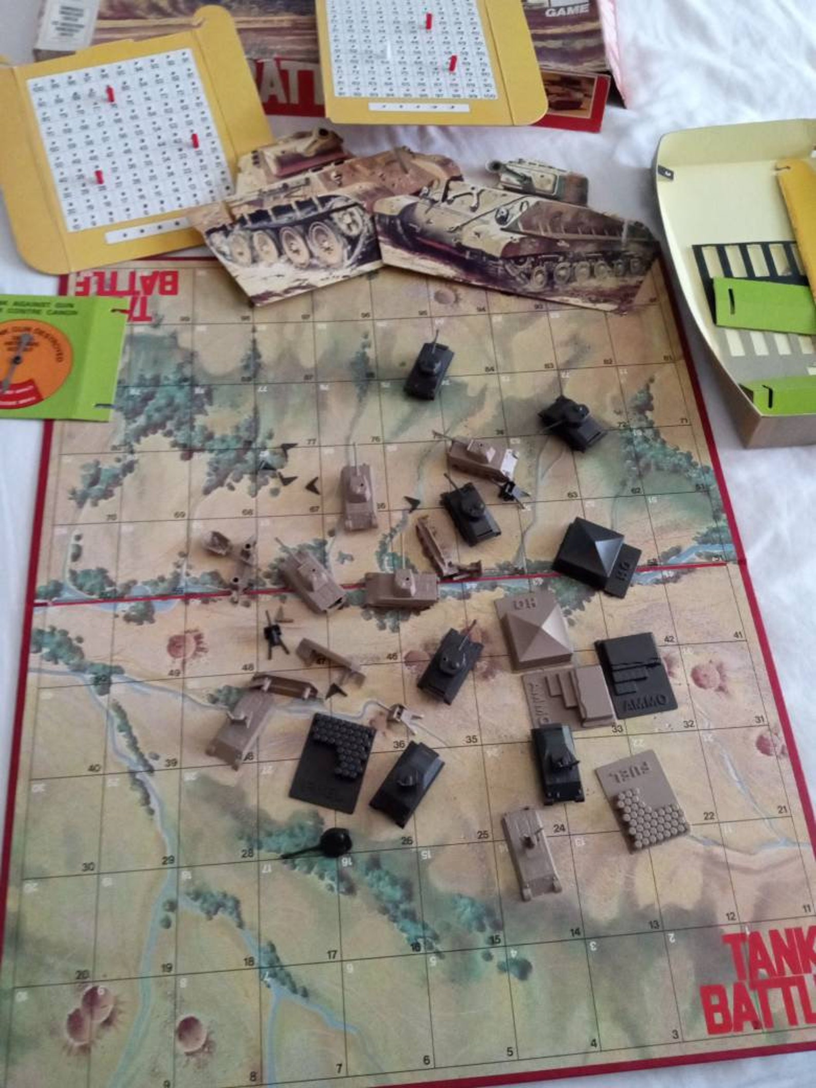 Tank Battle Game 1975 Vintage Antique by Milton Bradley Age 8 to Adult ...