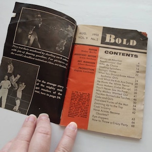 Bold With Diana Millay Men's Magazine August 1958 Book Tiny Library ...