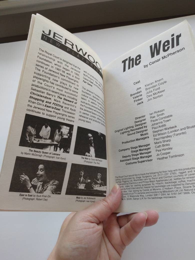 The Weir by Conor Mcpherson Play Playright Book Tiny Library Vintage ...