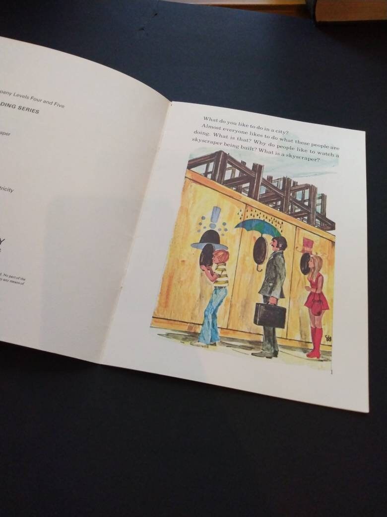 Building a Skyscrapper Ginn Reading Series 1972 Learning Children Book ...