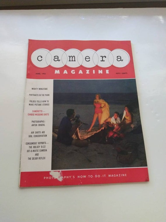 Camera Magazine June 1953 Vintage Antique How-to DIY | Etsy