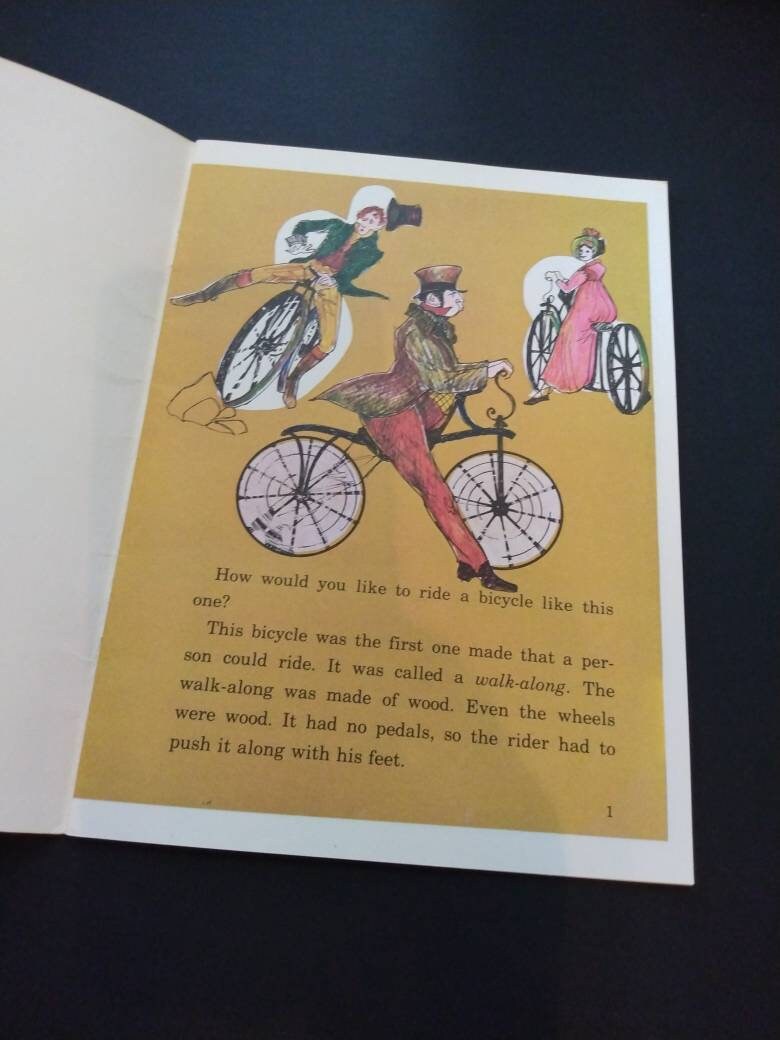 Bicycles Old and New Ginn Reading Series 1972 Learning Children Book ...
