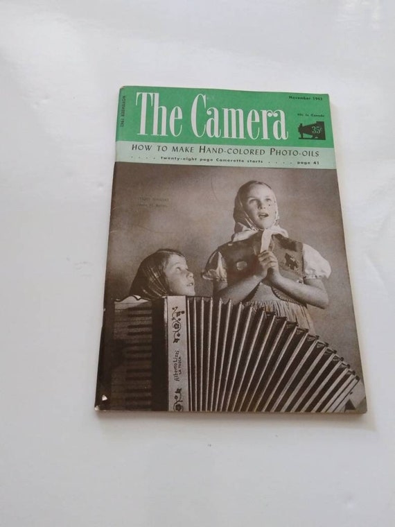 The Camera Magazine November 1943 Vintage Antique Like New - Etsy