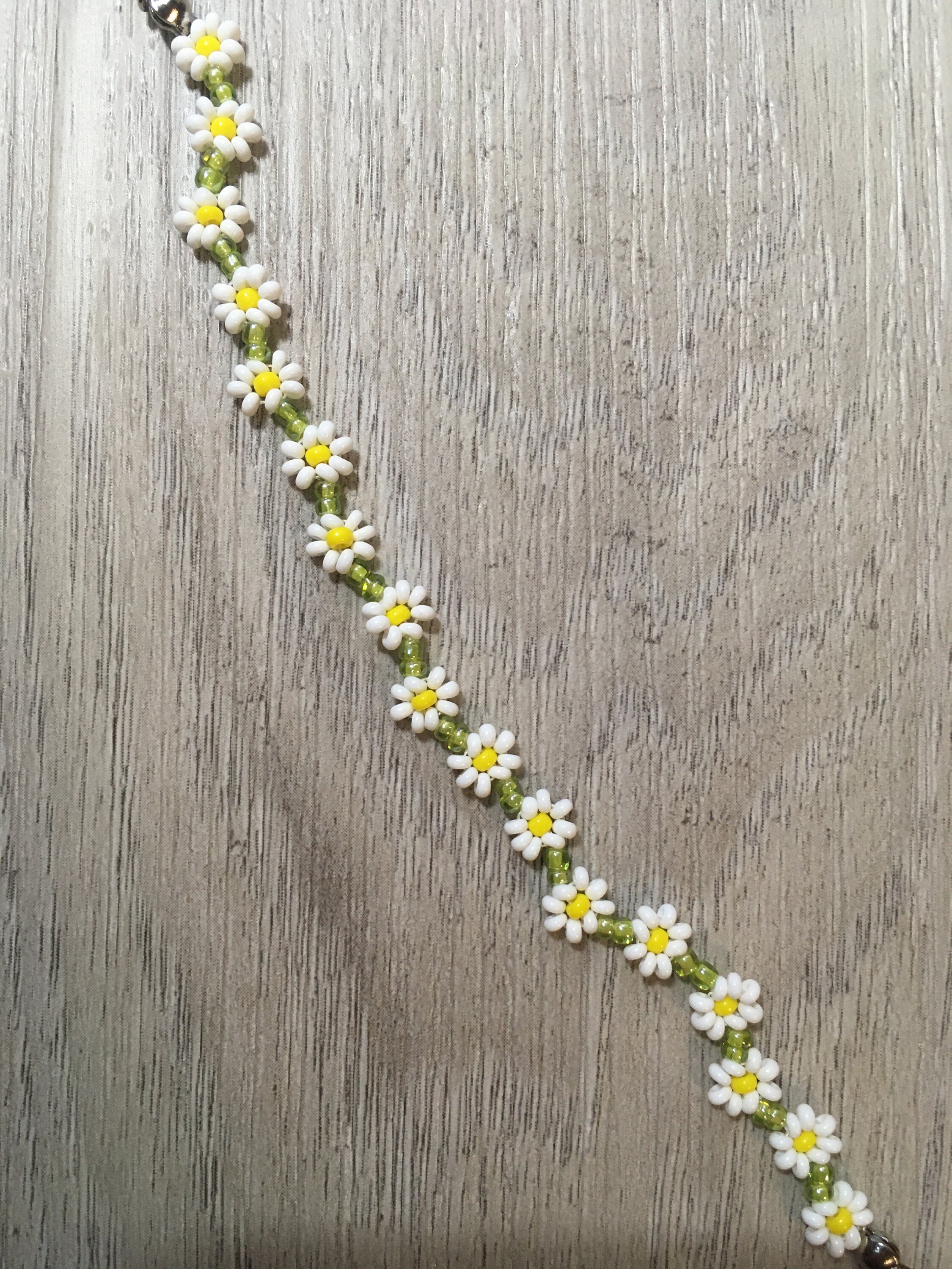 Handmade Daisy Chain Bracelet (custom Available Including Necklace ...