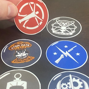 FO4 Faction Small Vinyl Sticker Pack - 6pc (~1.5" X 1.5" per Sticker ...