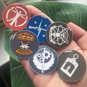 FO4 Faction Small Vinyl Sticker Pack - 6pc (~1.5" X 1.5" per Sticker ...