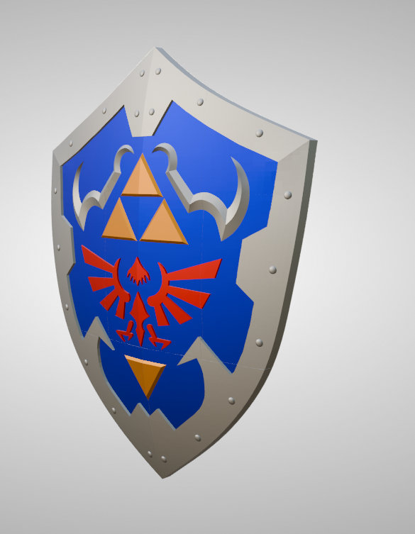 Hylian Shield - Ocarina of Time (3D MODEL) - Etsy