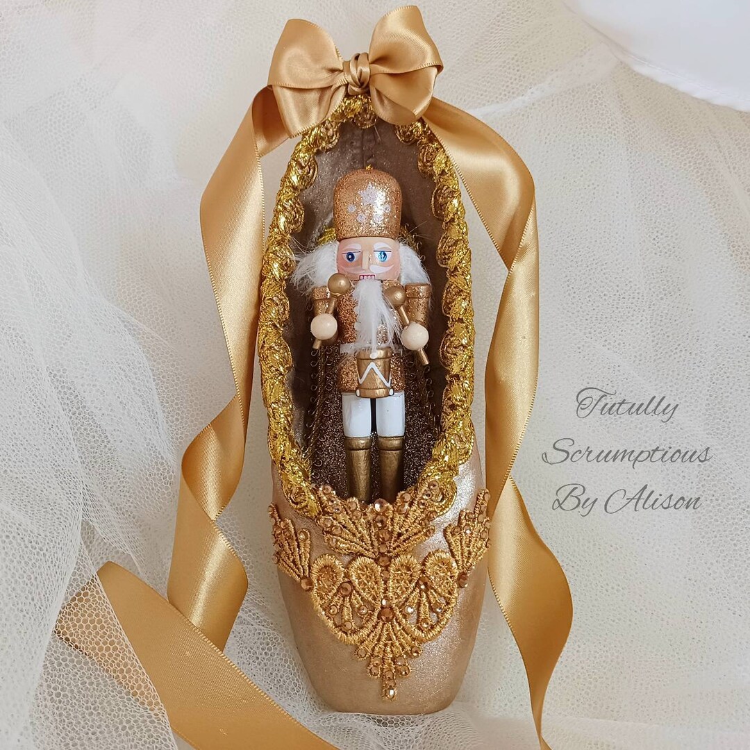 Nutcracker Decorated Pointe Shoe Ballet Gift Dance Gift - Etsy UK