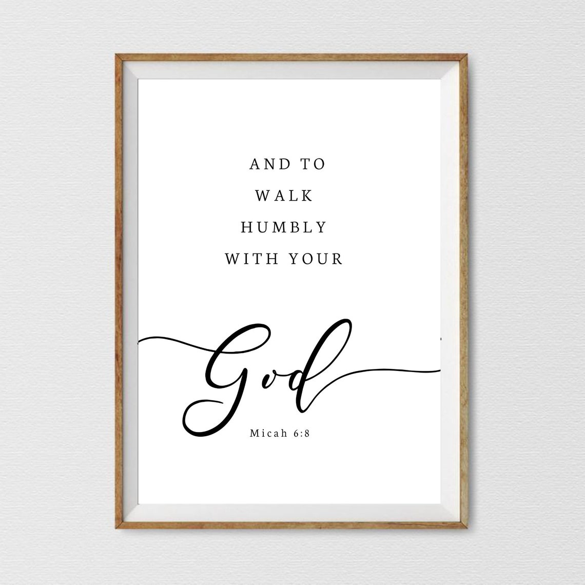 Bible Verse Wall Art of Micah 6:8 Set of 2 Scripture Prints | Etsy