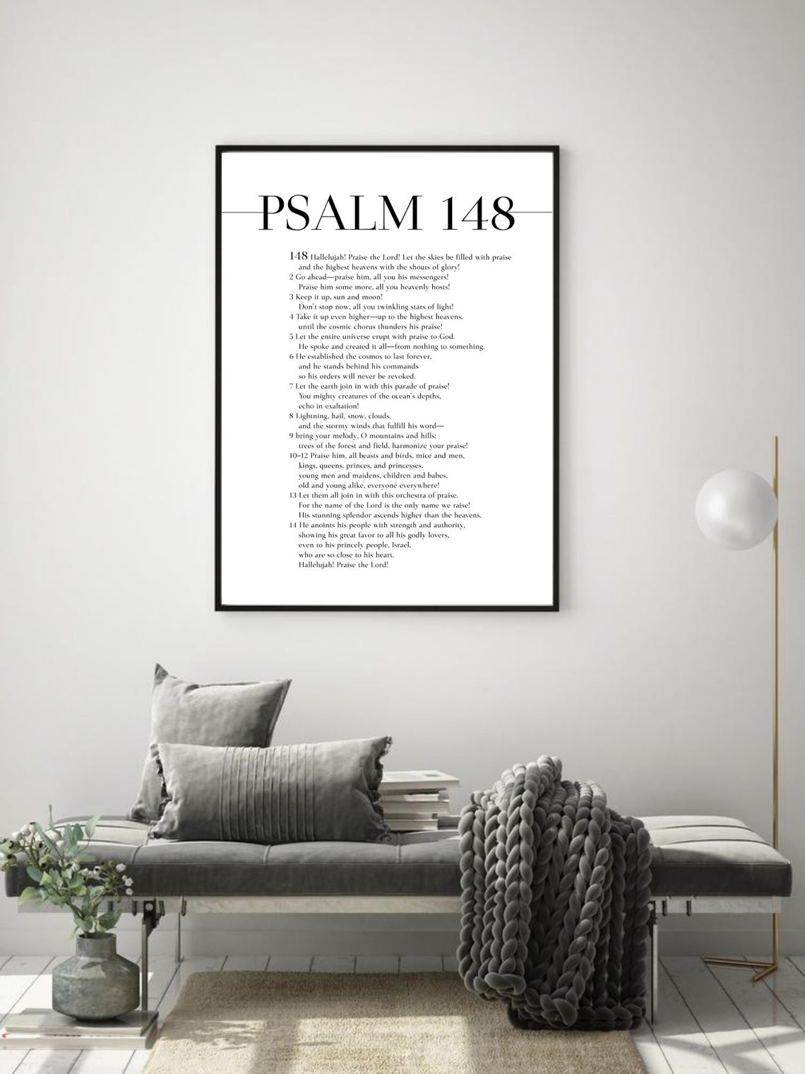 Psalm 148 TPT Bible Verse Wall Art Scripture Artwork Soul - Etsy
