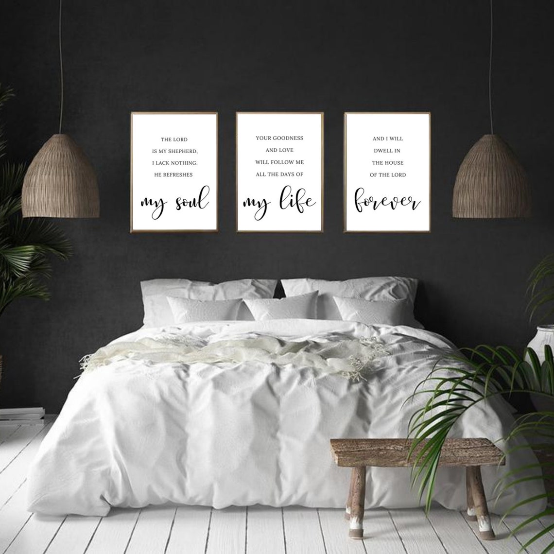 Psalm 23 NIV Bible Verse Wall Art, the Lord is My Shepherd Quote ... Psalm 23 NIV Bible Verse Wall Art, the Lord is My Shepherd Quote ...
