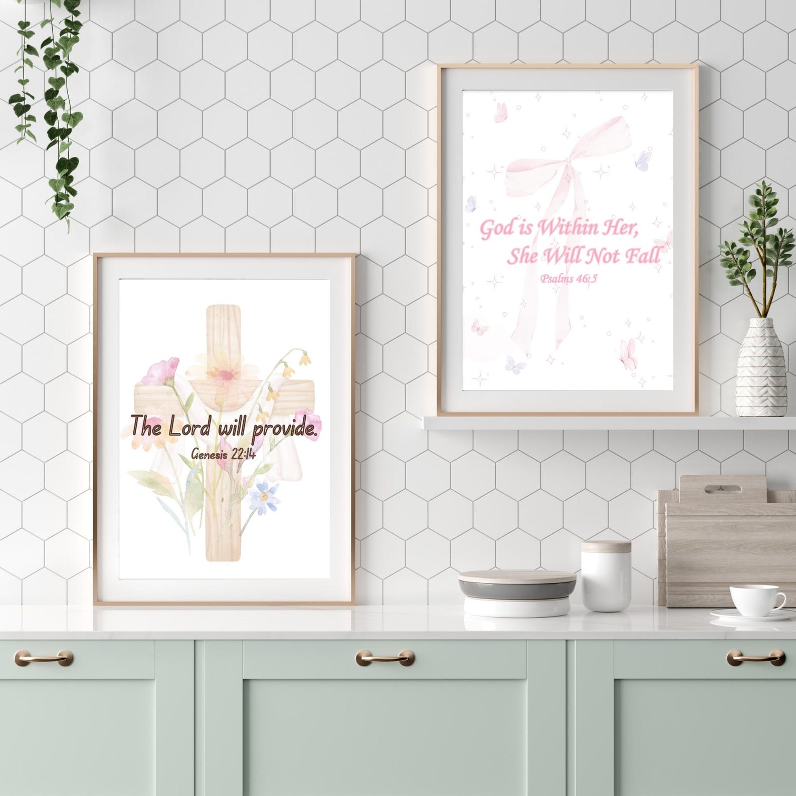 The Lord Will Provide | Genesis 22:14 Scripture Print | Christian Wall ...
