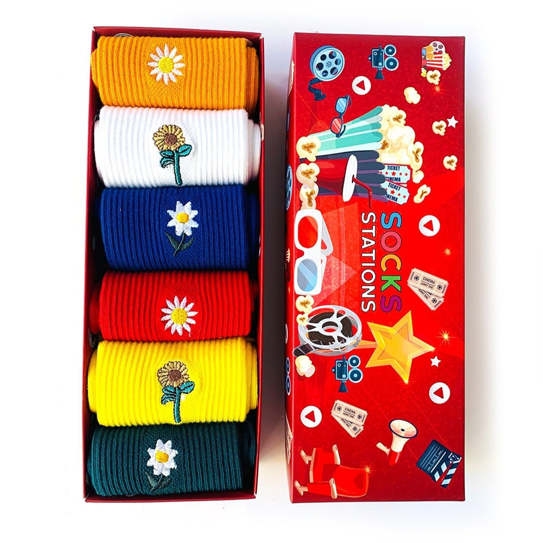 Lustige Socken 6 Paar Box-Daisy Socken Rüschen Socken Coole - Etsy ...