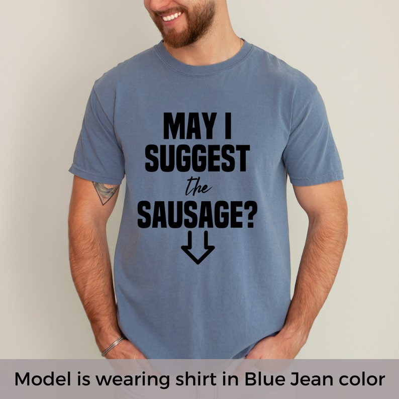 Naughty Shirt, Sausage Penis Joke, NSFW Naughty Gifts for Men, Funny ...