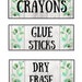 Classroom Farmhouse Supply Labels DIGITAL FILE - Etsy