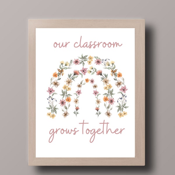 Wildflower Classroom Decor - Etsy