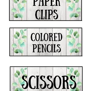 Classroom Farmhouse Supply Labels DIGITAL FILE - Etsy