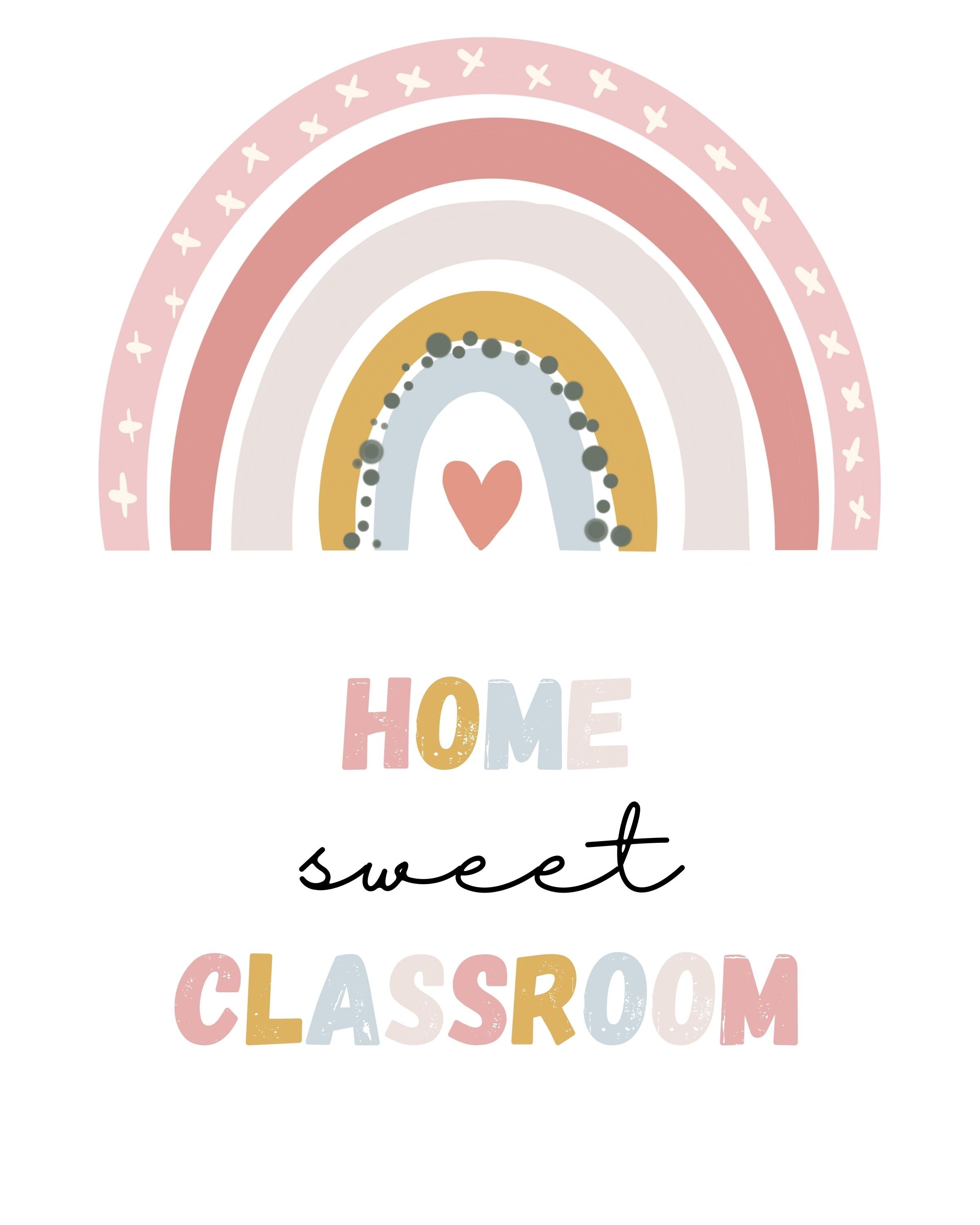 Boho Home Sweet Classroom DIGITAL DOWNLOAD - Etsy