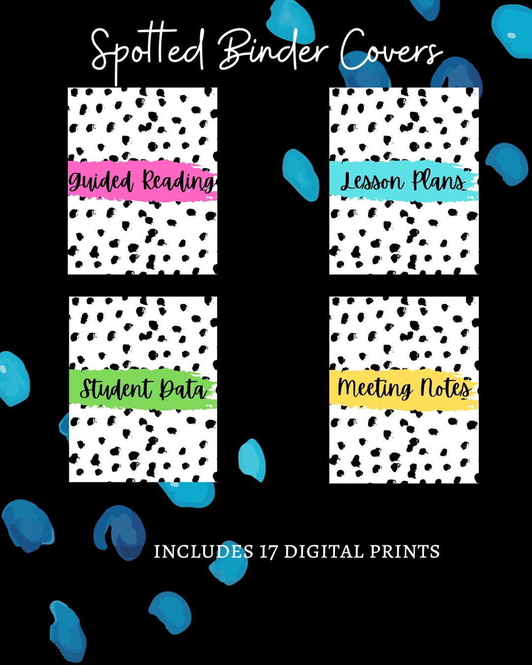 Spotted Binder Covers, Digital Prints - Etsy