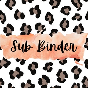 Leopard Print Binder Covers, Classroom Supplies - Etsy