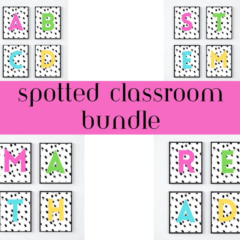 Spotted Classroom Decor Bundle, Elementary Decor - Etsy