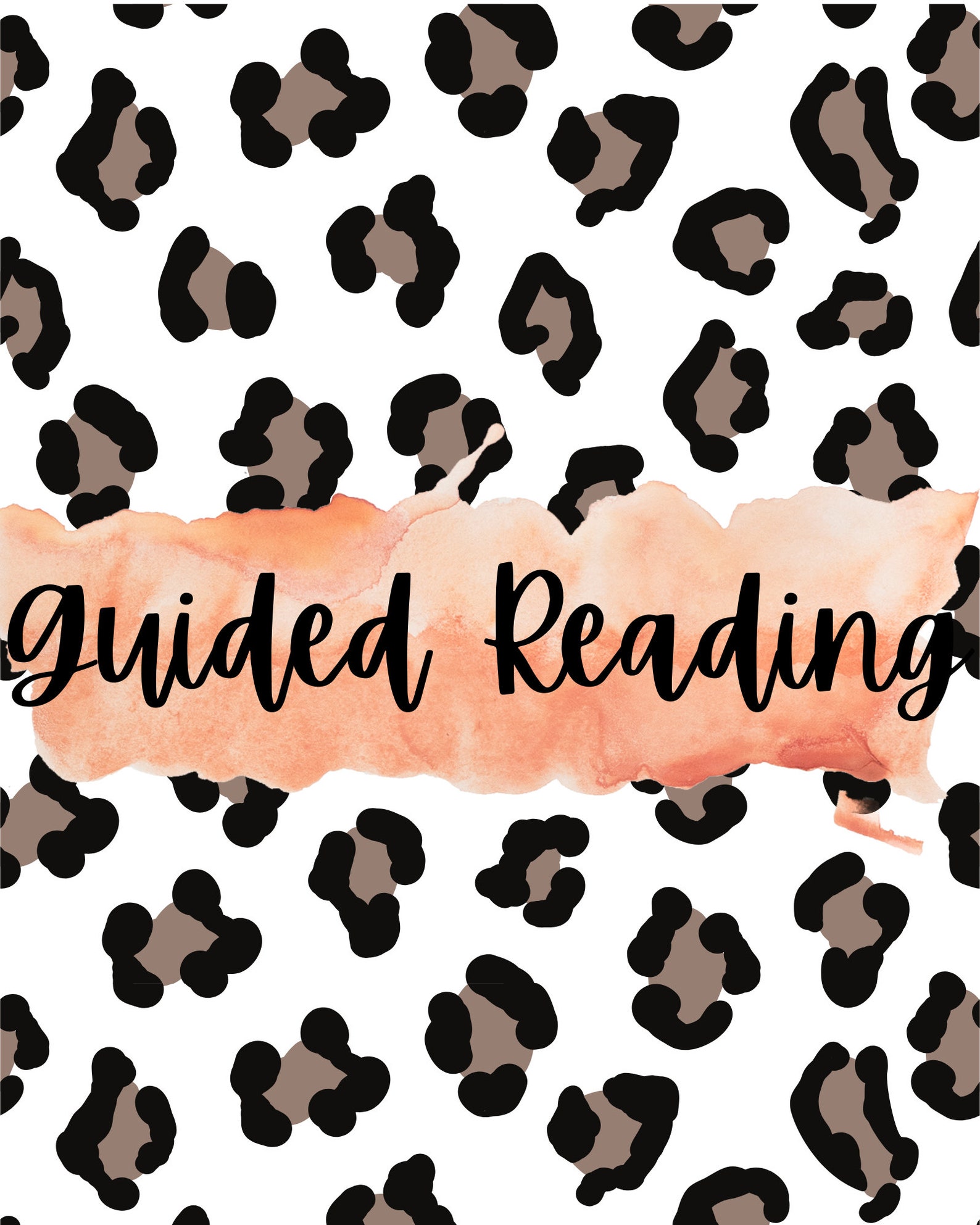 Leopard Print Binder Covers, Classroom Supplies - Etsy