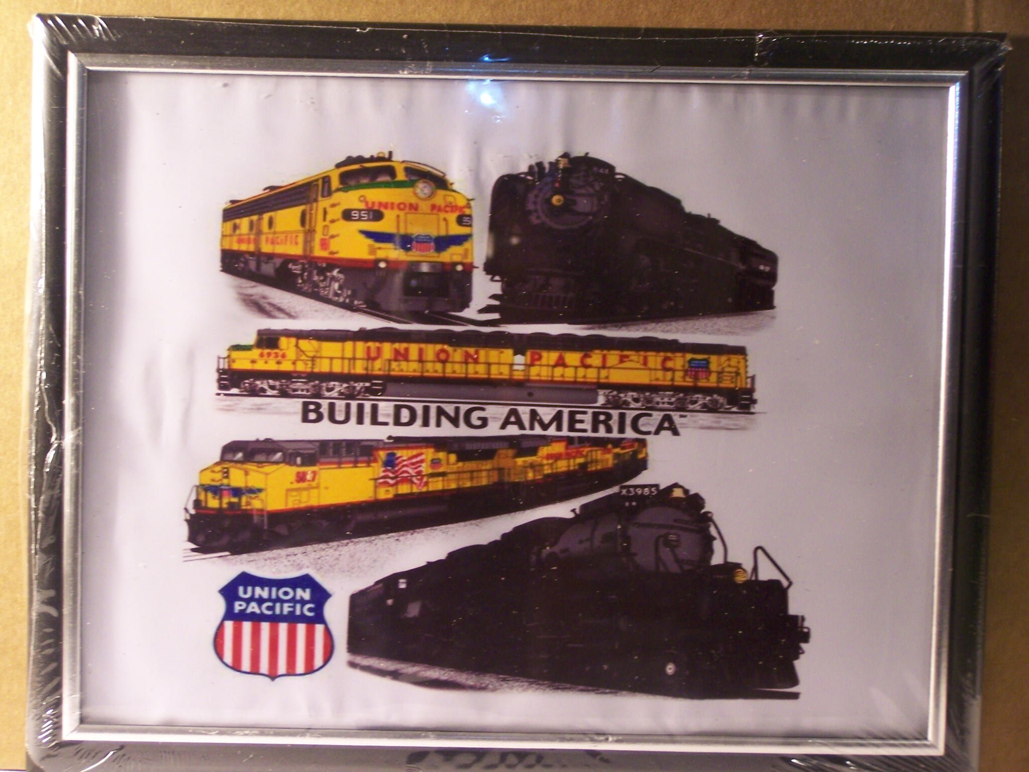 Union Pacific Railroad Building America Steam and Diesel Wall Picture ...