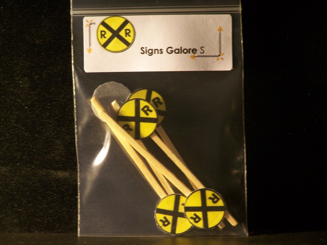 New Model Train Street Signs S Scale Layout Details - Etsy