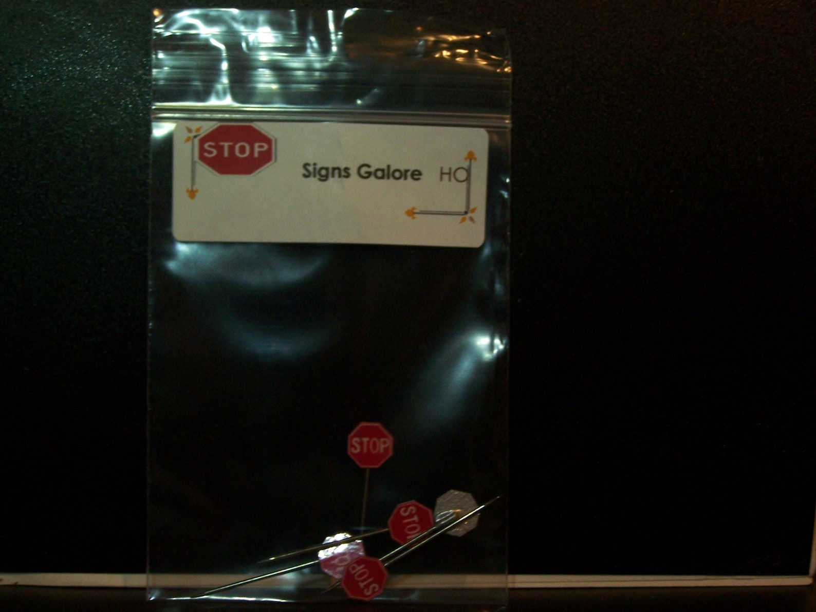 Model Train Layout Street Signs HO Scale stop Signs With Metal Posts - Etsy