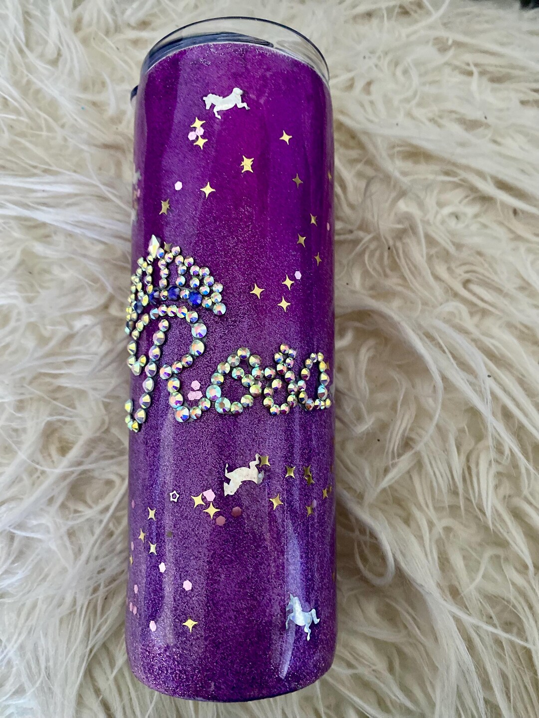 Princess Jazz Custom Glitter Tumbler - Etsy