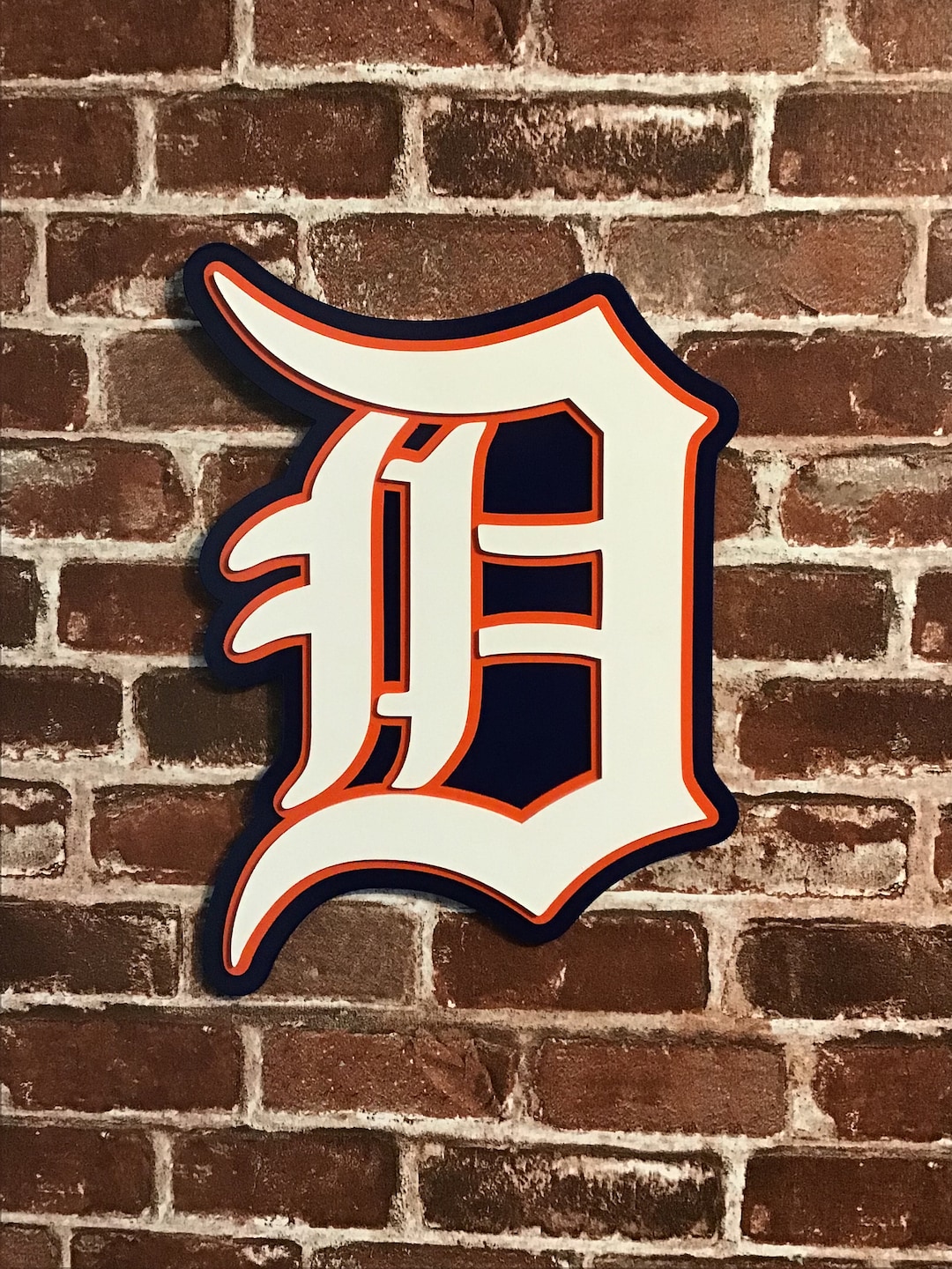 Detroit Tigers Baseball Logo Wall Sign 15 X 12 - Etsy