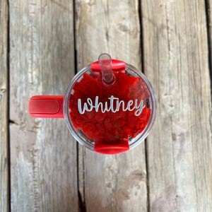 Red Delicious Stanley Lid Topper | Custom Petri Resin Stanley Lid ...