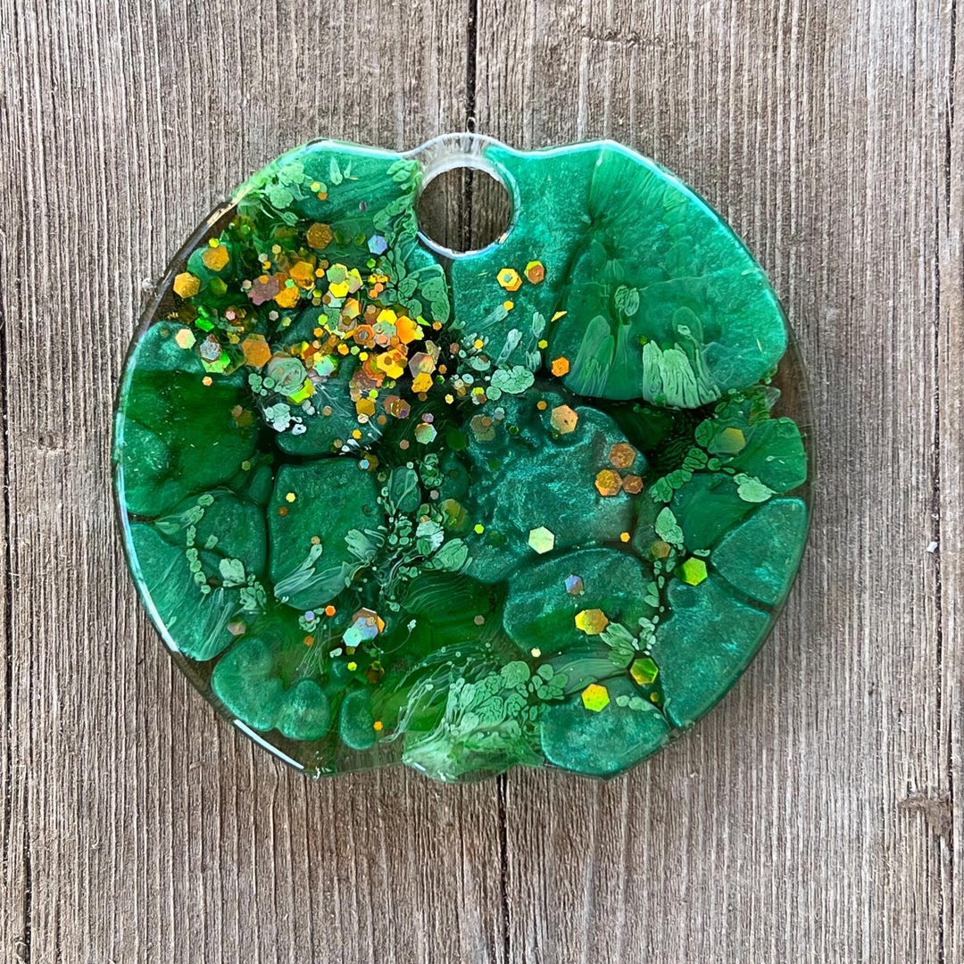 Shamrock Green Stanley Lid Topper | Custom Petri Resin Stanley Lid ...