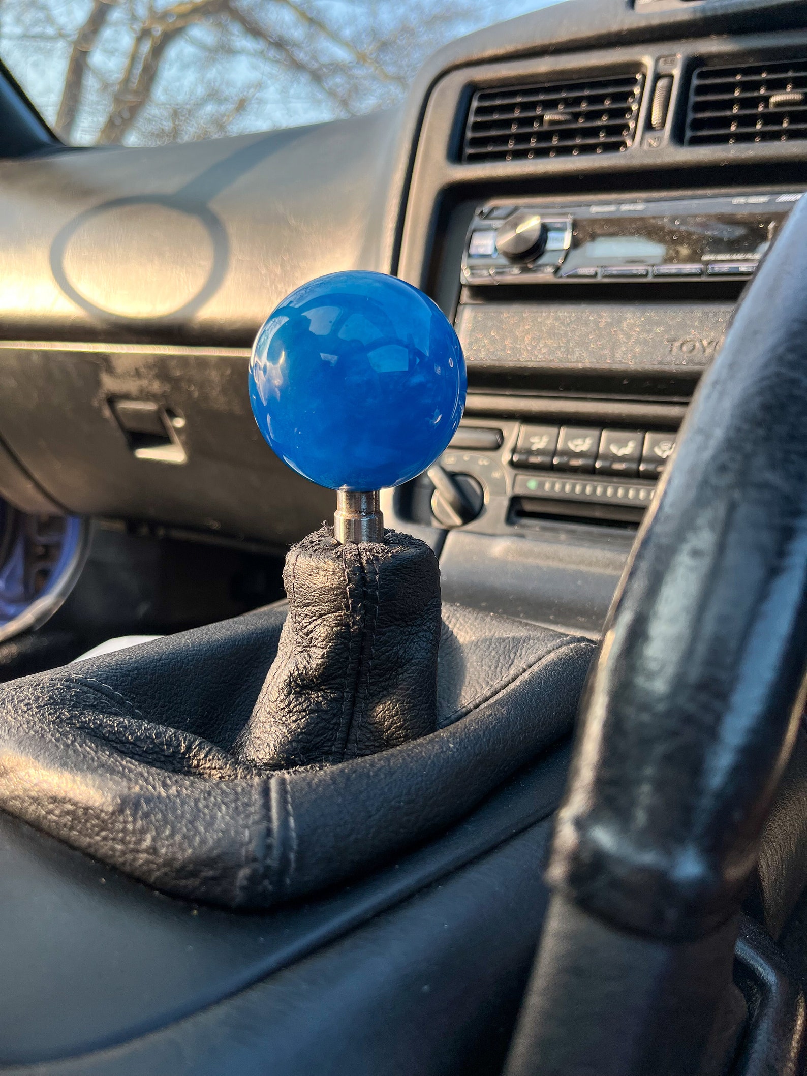 Pearl Marble Shift Knob – Round Gear Knob for JDM, Racing & Drift Cars ...